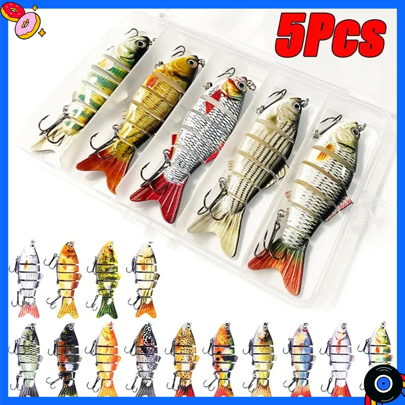 5 Segment Multi Jointed Fishing Lure Sinking 10cm/17.5g Swimbait ...
