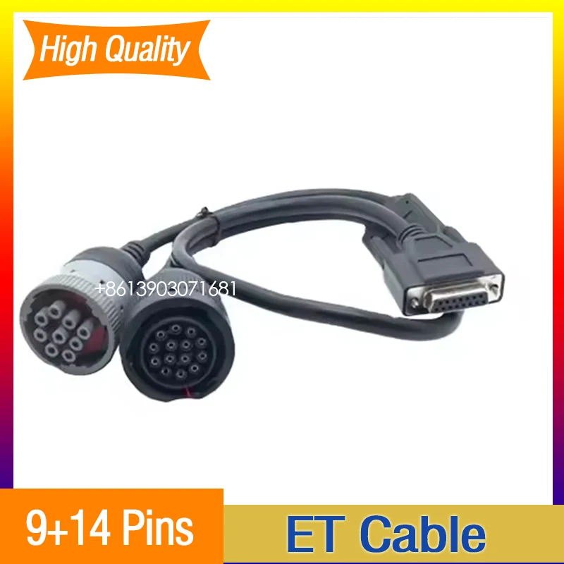 ET4-ET-Cable-9-14-pins-Cable-for-Caterpillar-Excavator-Adapter-478-0235 ...