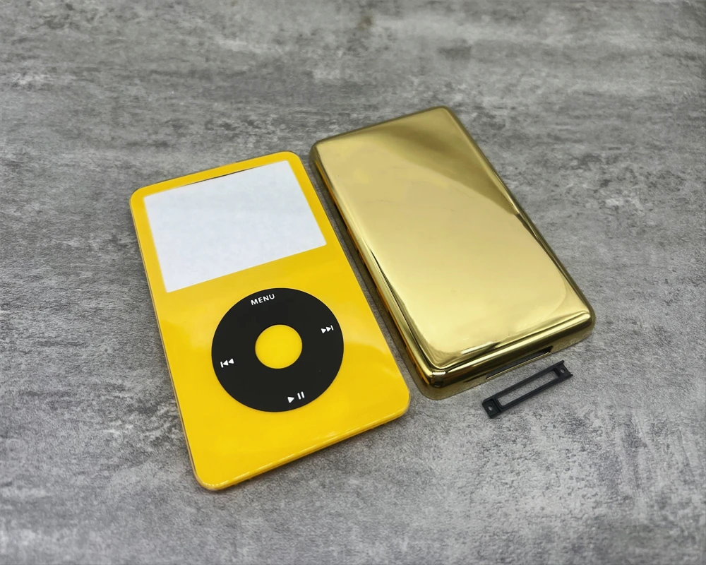 yellow-front-faceplate-gold-back-case-housing-black-clickwheel-yellow ...