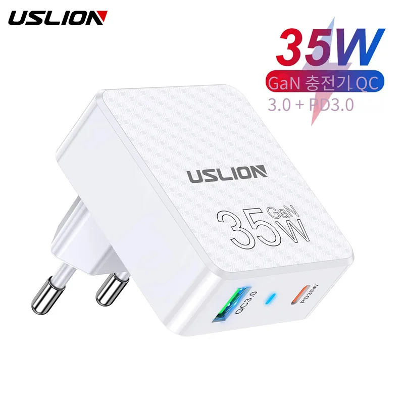 USLION-GaN-Charger-35W-Type-C-PD-Fast-Charger-Tablet-Laptop-Ipad ...