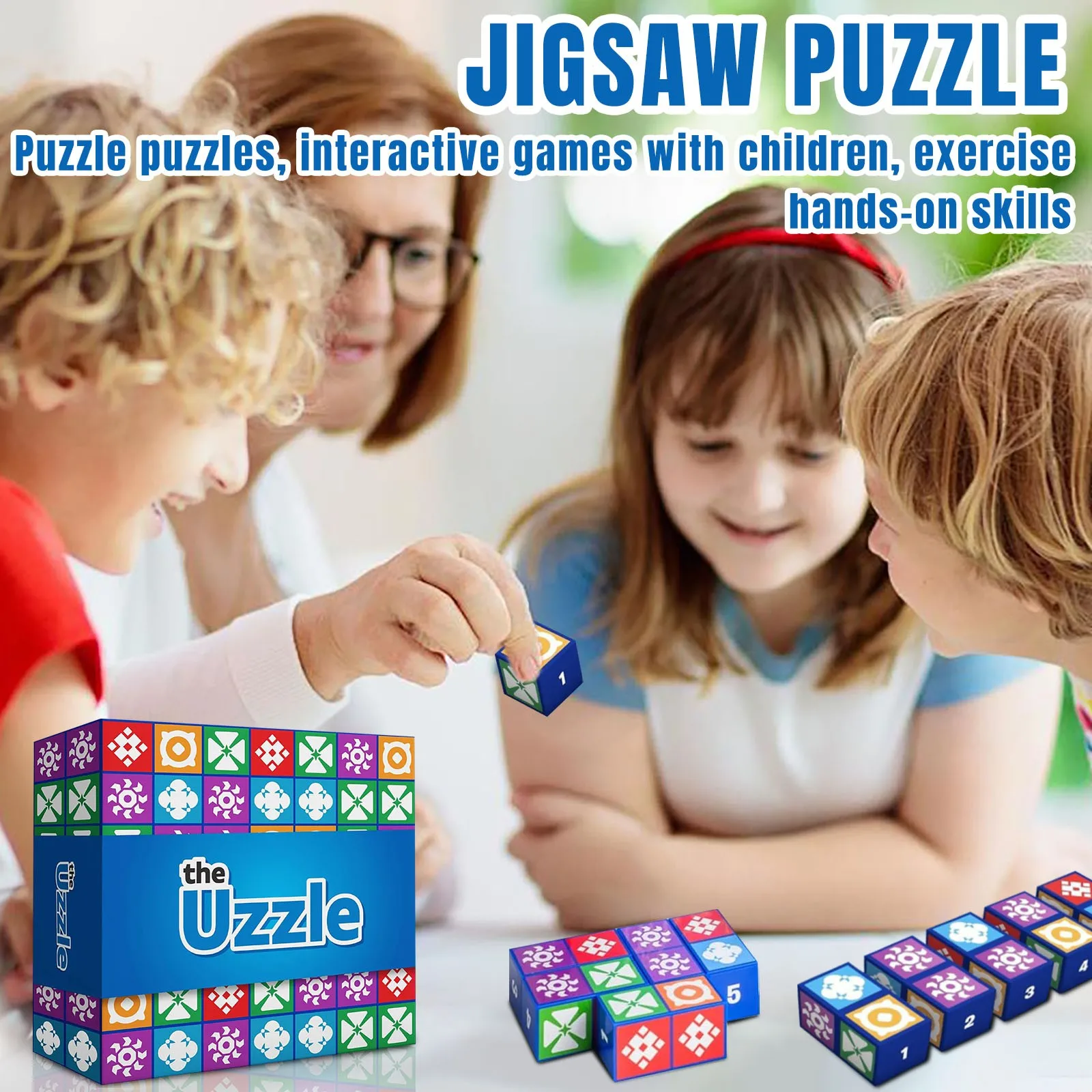 UZZLE-PUZZLE-Spatial-Logic-Thinking-Board-Game-Matching-Parent-Child ...