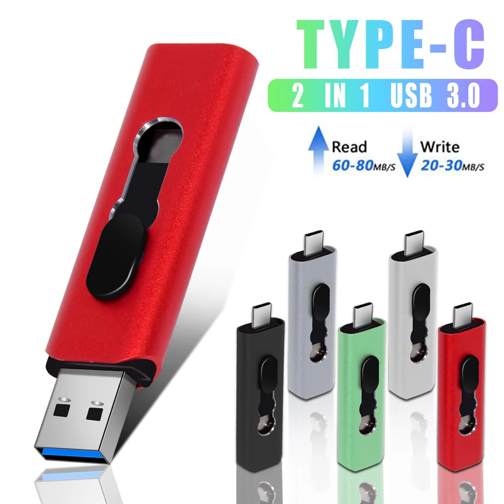 2IN1-Type-C-USB-Flash-Drives-32GB-64GB-128GB-256GB-OTG-Pen-Drive-Memory ...