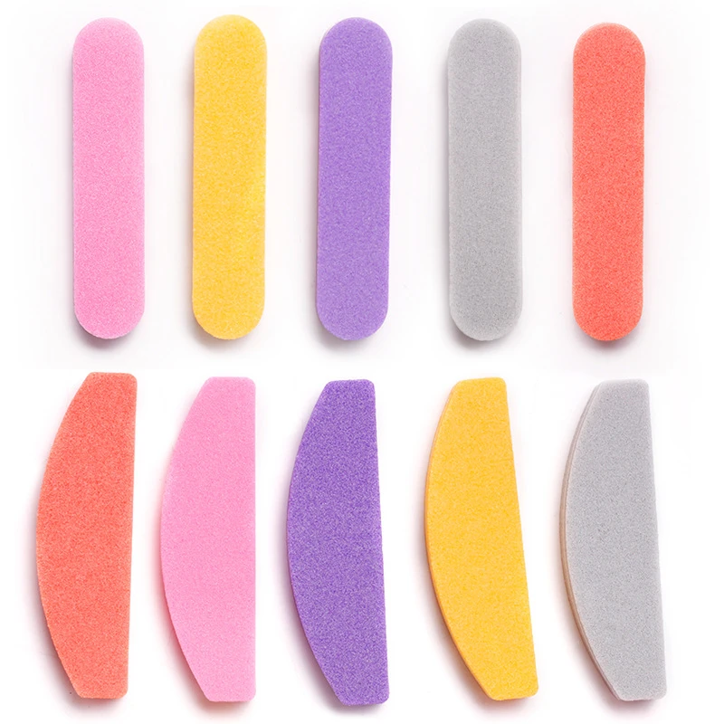 5PCS Multicolor Sponge Nail Files Buffer Sanding Block Nail Buffer ...