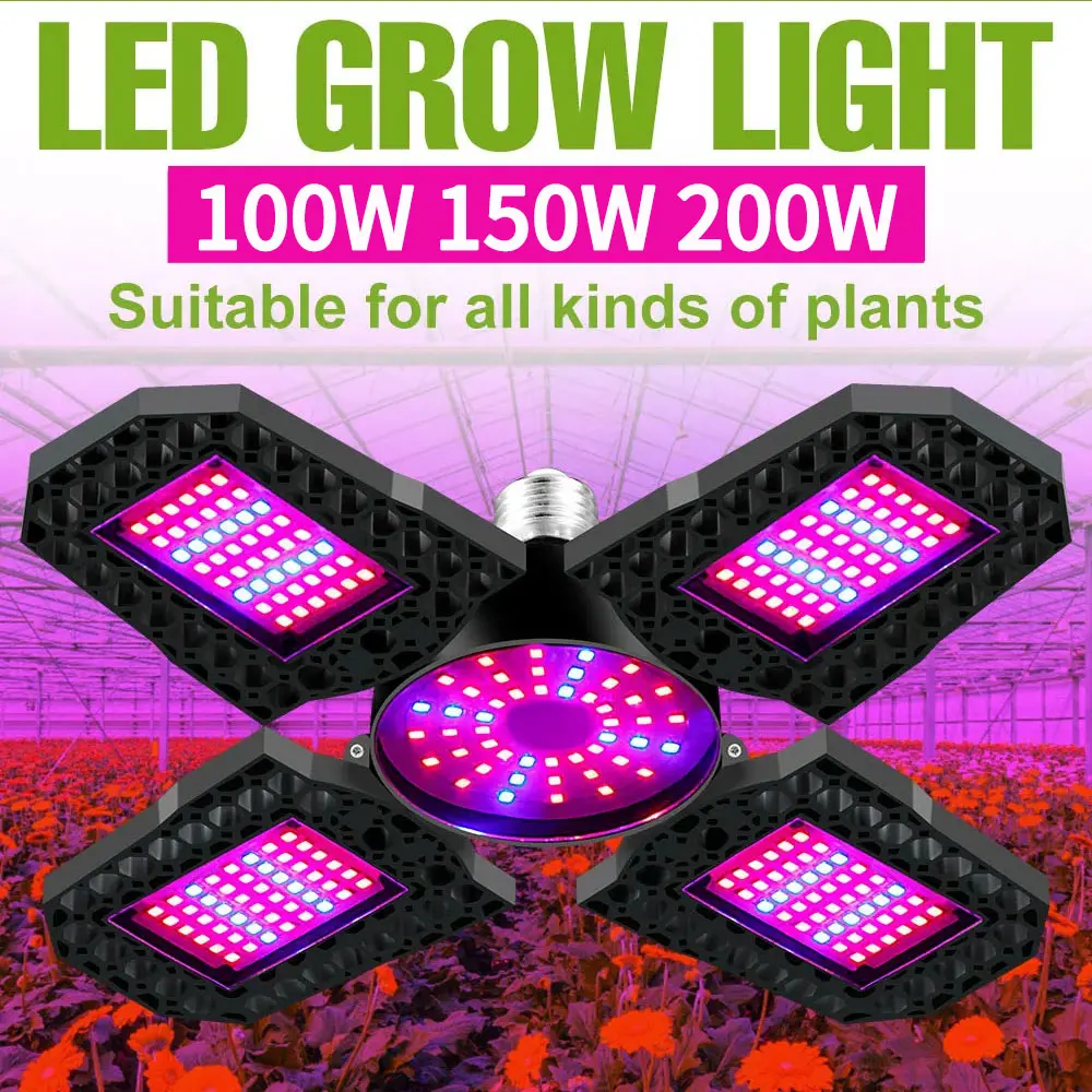 E27/E26 LED Plant Grow Lights Full Spectrum Greenhouse Vegetable ...