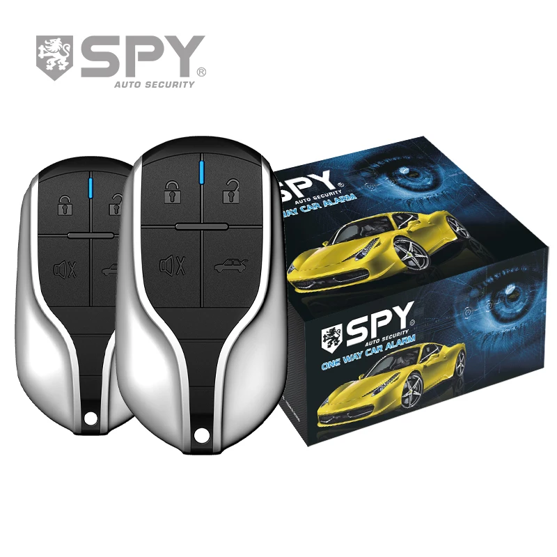 SPY Car One Way Alarm System Universal Security Alarm Remote Control Keyless Entry Central ...