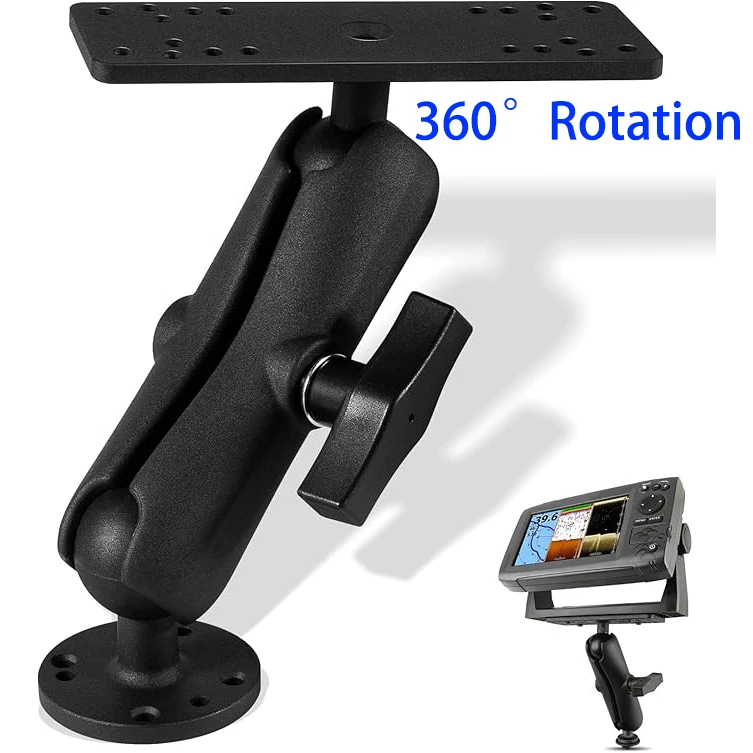 Fish Finder Mount with 1.5" / C Size Ball, Medium Arm Marine Electronic ...