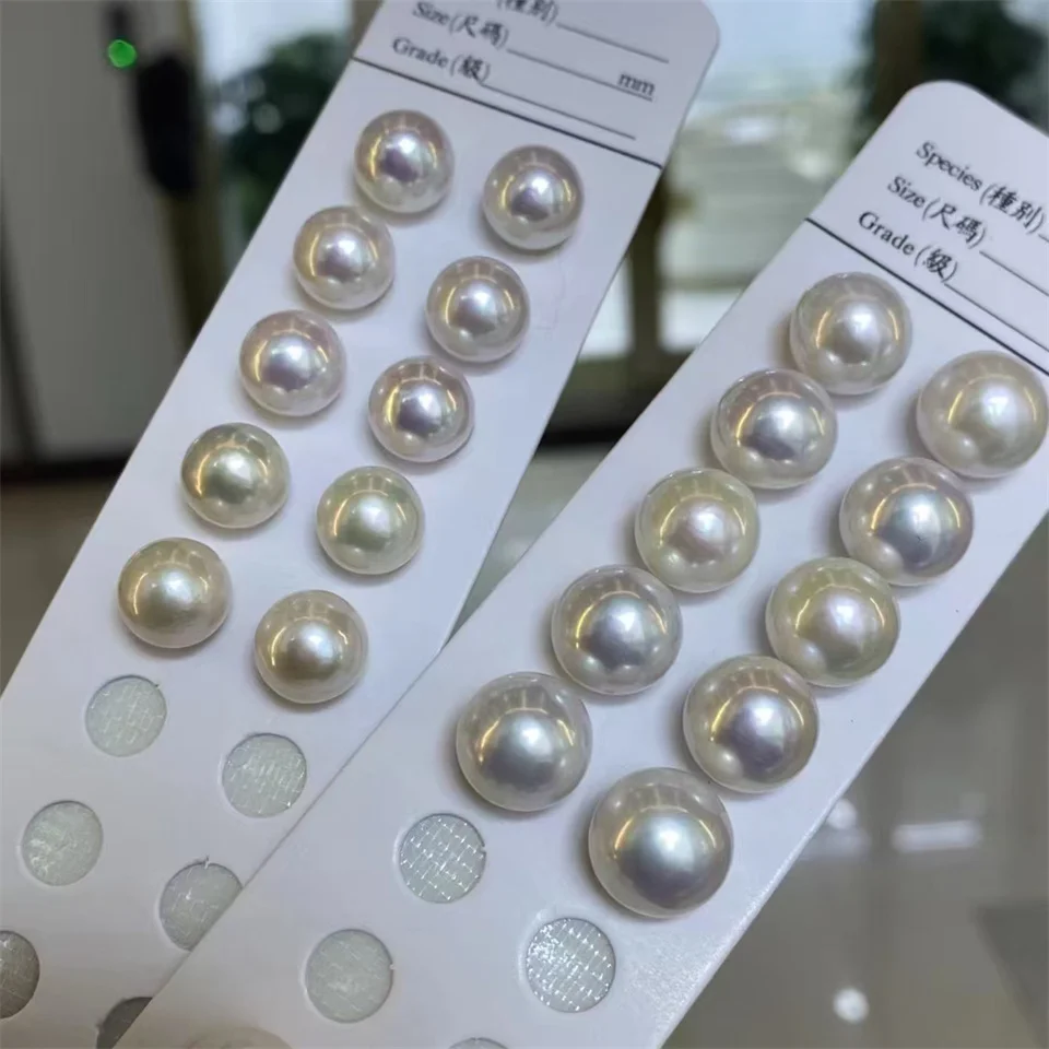 4A Natural Freshwater Pearl Beaded High Quality Punch Loose Button ...