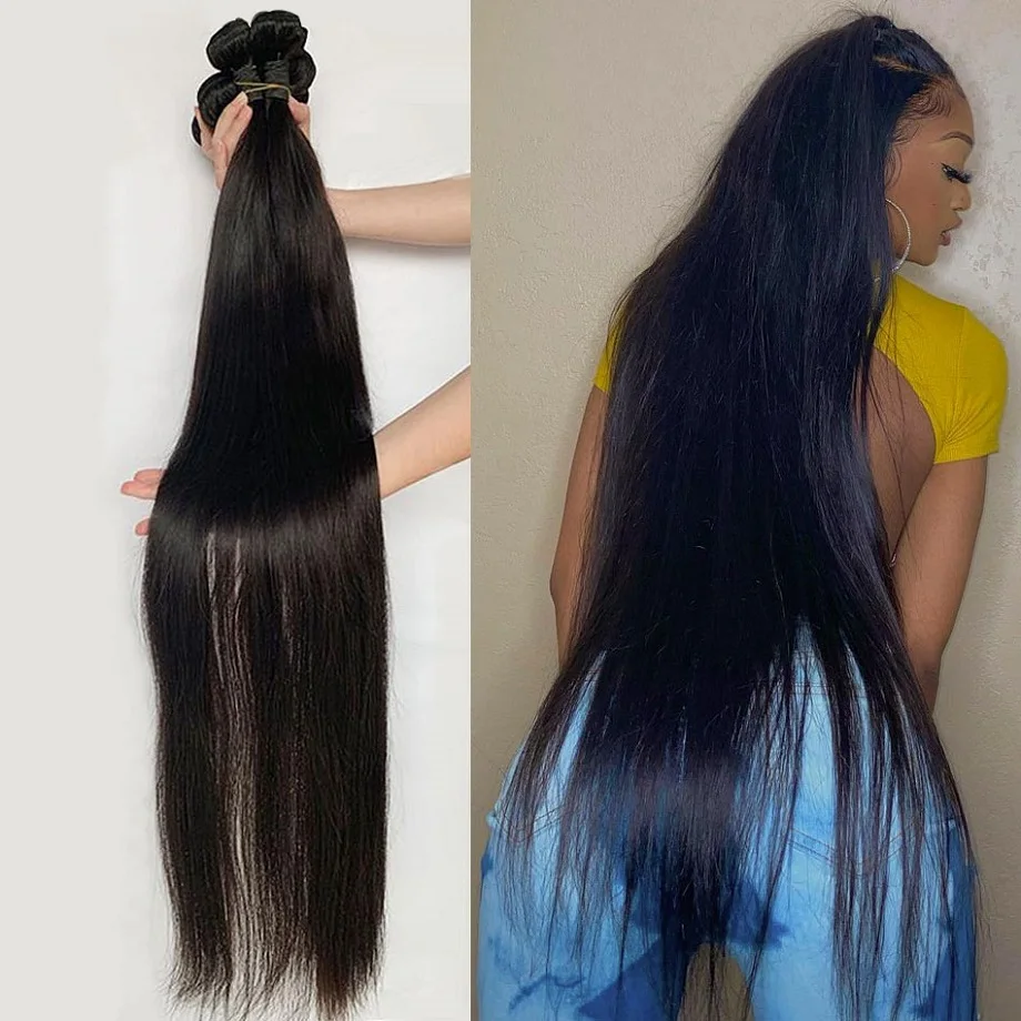 40 Inches Straight 4 Bundles | 30 Inches Human Hair Bundles - Straight ...