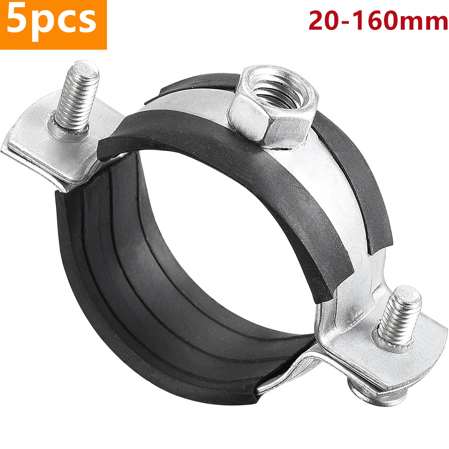 5PCS-Adjustable-Pipe-Bracket-Clamp-20-160mm-Wall-Ceiling-Mount-Pipe ...