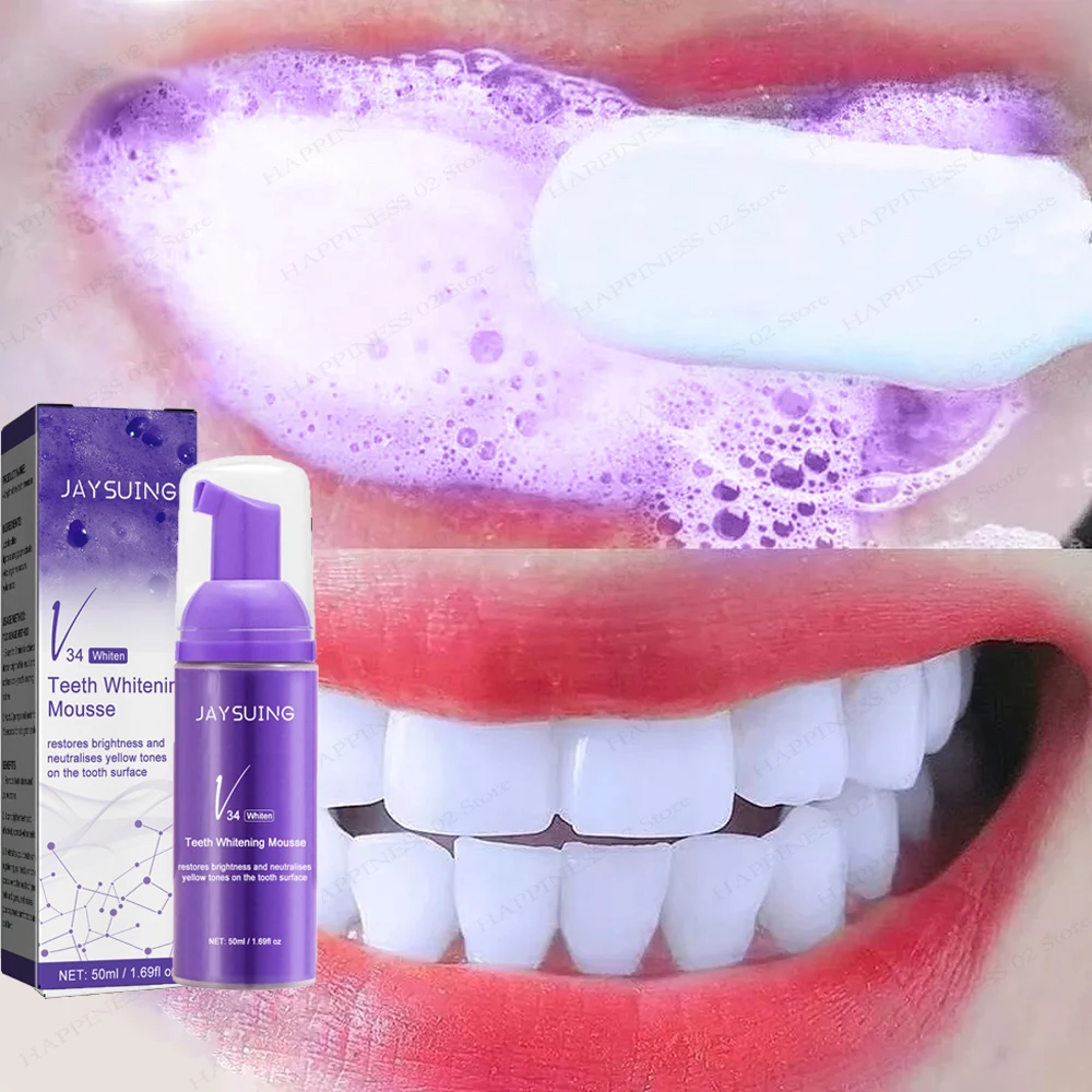 50ml-Teeth-Whitening-Mousse-Deep-Cleaning-Cigarette-Stains-Repair ...
