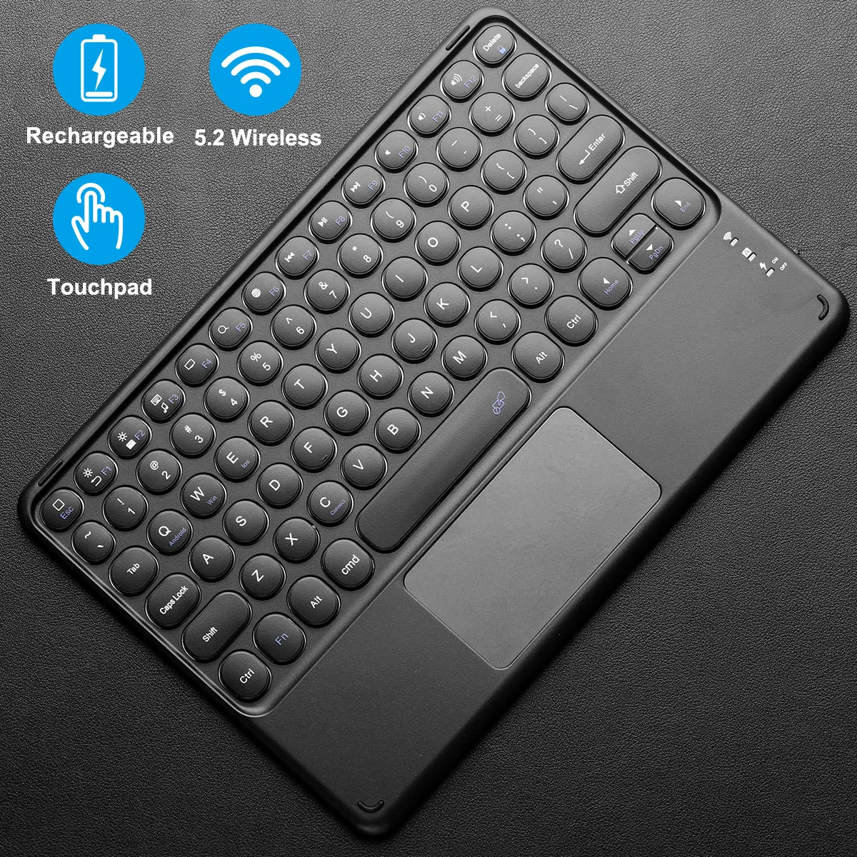 Bluetooth-compatible-Wireless-Keyboard-For-Android-IOS-Windows-Touchpad ...
