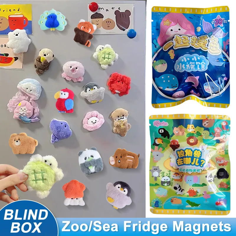 30-10pcs-Set-Blind-Box-Fridge-Magnets-Blind-Bag-Animal-Ocean-Aquarium ...