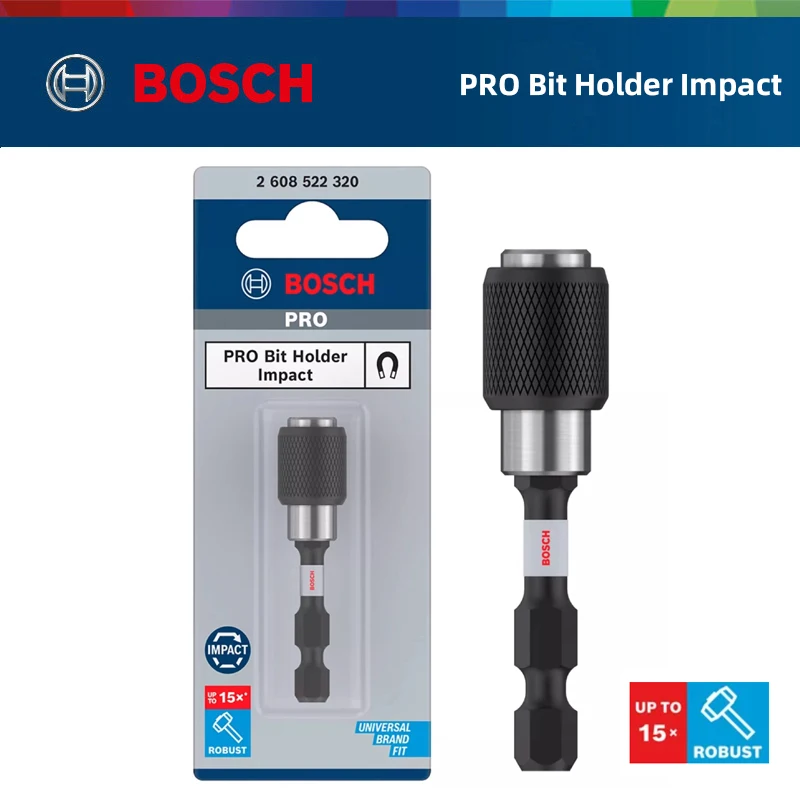 Bosch PRO Bit Holder Impact PRO Série Profissional Pinça de broca de ...