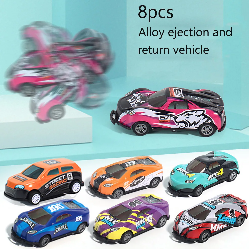 8PCS-Children-Stunt-Toy-Car-Alloy-Pull-Back-Car-Ejection-Jumping-Stunt ...