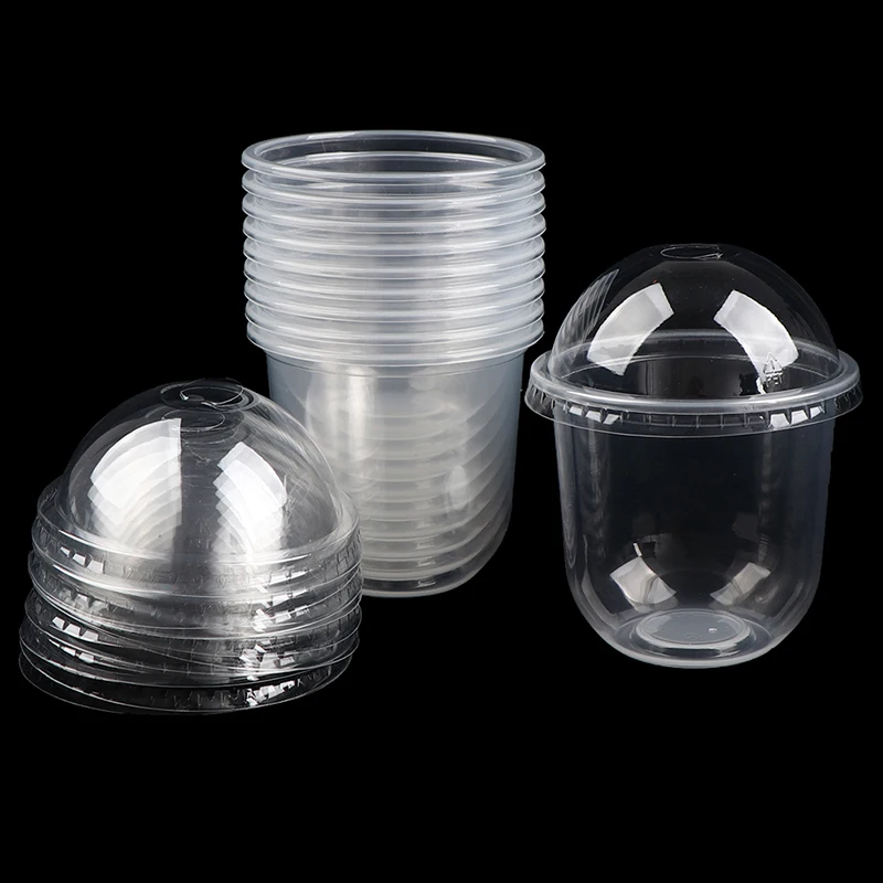 50pcs-250-360-500ML-Disposable-Mousse-Milk-Cake-Cups-With-Lid-Clear ...