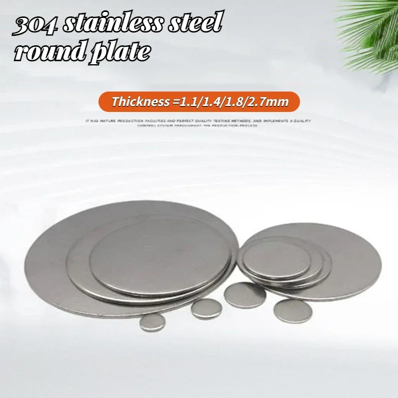 304-Stainless-Steel-Round-Sheet-Circular-Plate-Disc-Round-Spacer-Disk ...