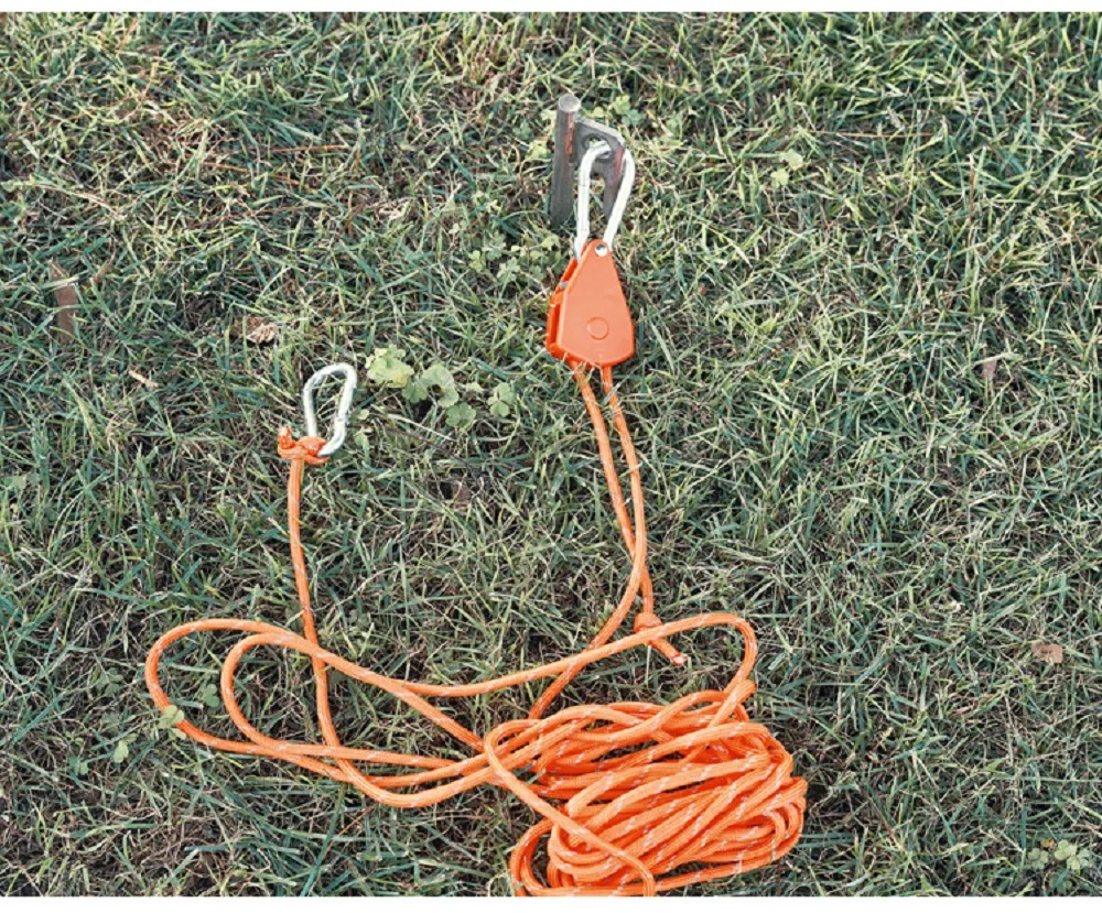 Outdoor Adjustable Tight Rope Tent 4/5m Lanyard Camping Sky Curtain ...