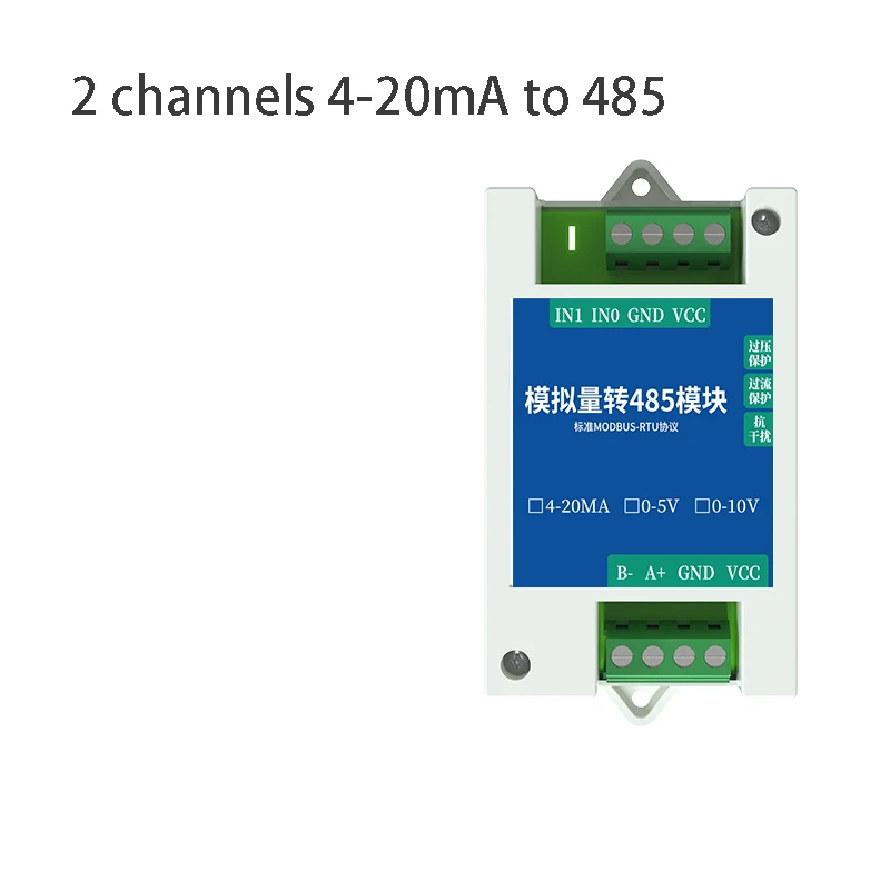 Analog-quantity-acquisition-4-20ma5v10v-to-485-module-transmitter ...