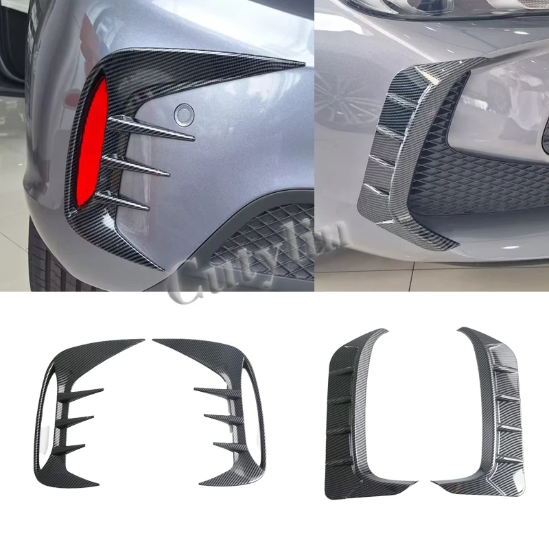 For MG3 Hybrid 2024 2025 ABS Carbonfiber Front Rear Wind Knife Bumper ...