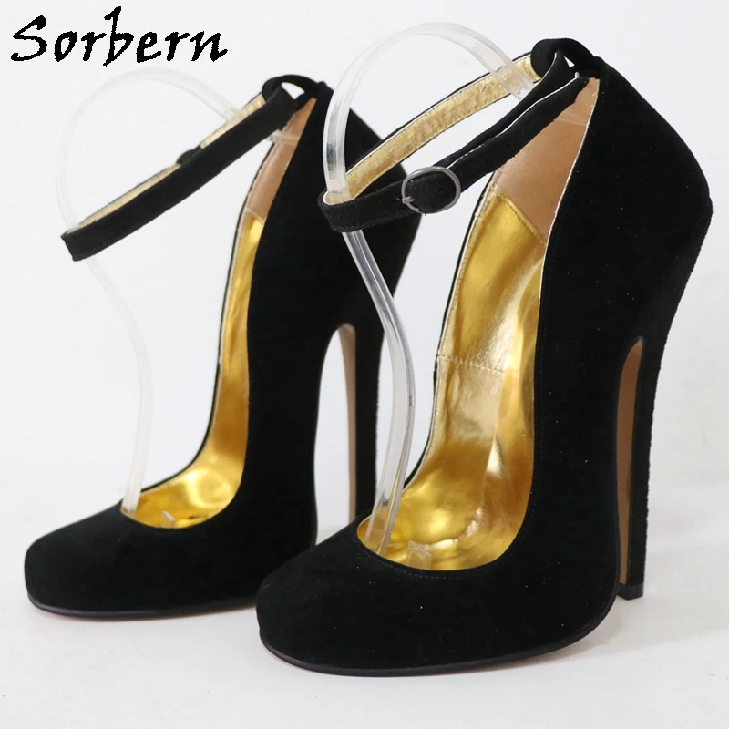 Sorbern 14Cm 16Cm Sexy Women Shoes Genuine Leather Ladies Pump High ...