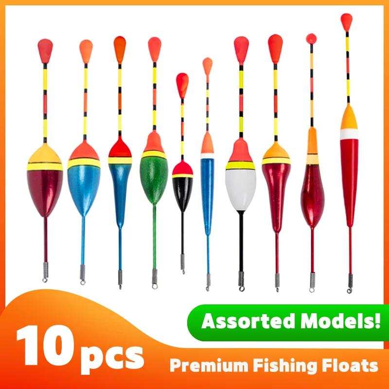 10Pcs-Lot-Promotion-Fishing-Floats-Set-Mix-Size-Color-Buoy-Bobber-for ...