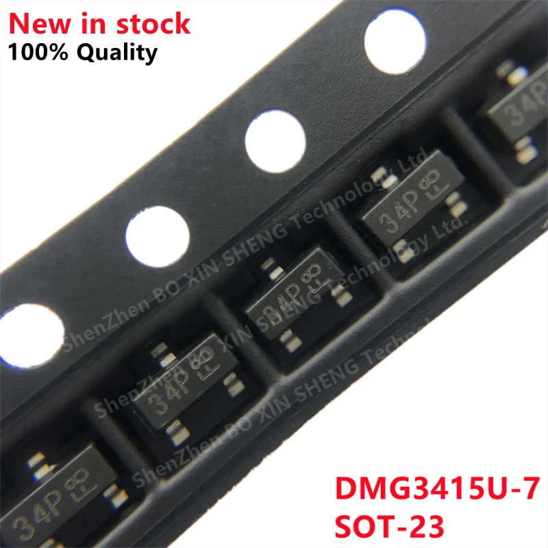 50PCS DMG3415U-7 Marking 34P SOT-23 20V 4A SMD Field effect transistor ...