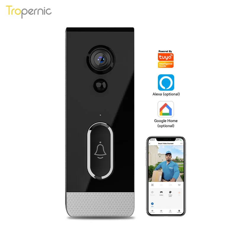 Tuya-Video-Doorbell-WiFi-DC-AC-Battery-Powered-Wireless-IP65-Wired-Door ...