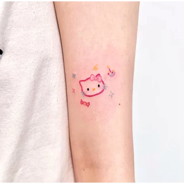 Some Cute Hello Kitty Tattoo Designs