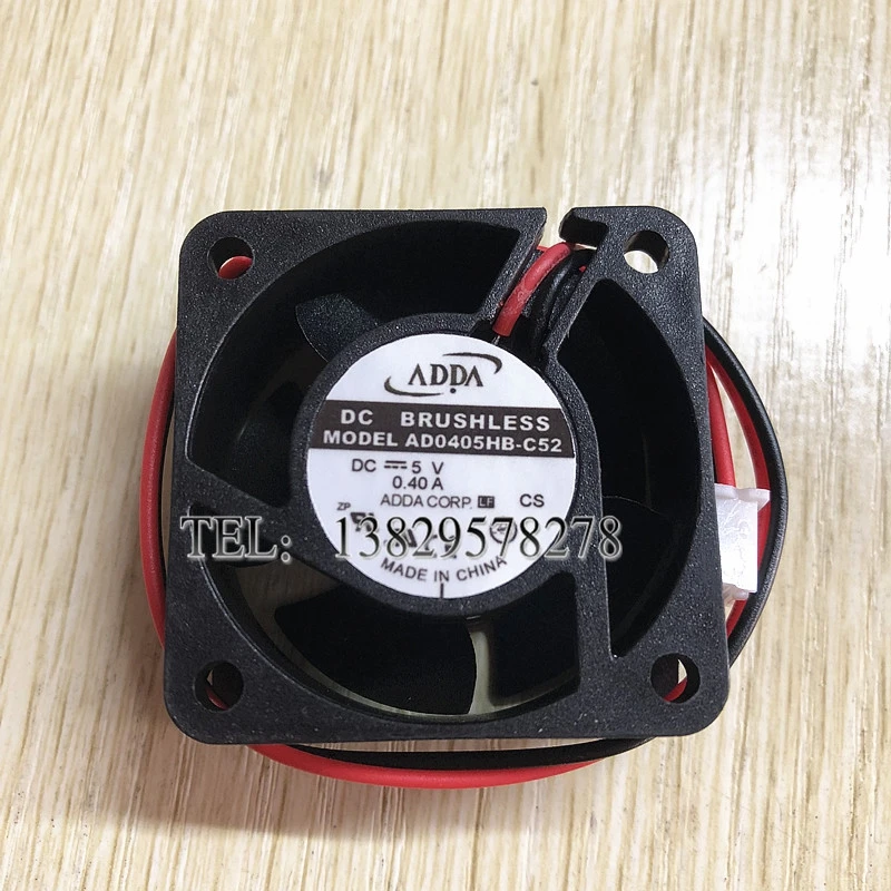 ADDA AD0405HB-C52 DC 5V 0.40A 40x40x20mm 2-Wire Server Cooling Fan ...