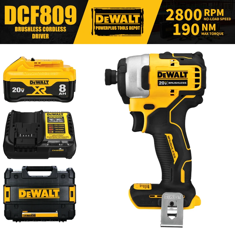 DEWALT-DCF809-Kit-Brushless-Cordless-1-4-in-Compact-Impact-Driver ...