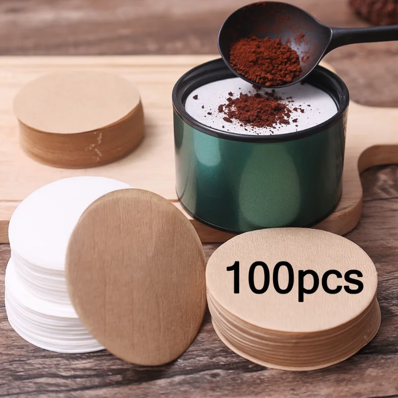 100pcs-Coffee-Filter-Paper-for-Espresso-Coffee-Maker-Disposable-Round ...