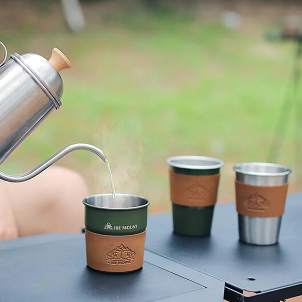 300ML-Beer-Wine-Cups-Stackable-Camping-Cup-Drinking-Cup-Stainless-Steel ...