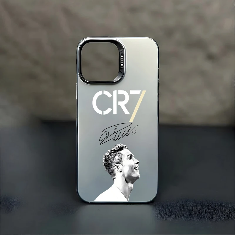 Football SuperStar CR7 Ronaldo Phone Case For iPhone 16 15 14 13 12 11 ...