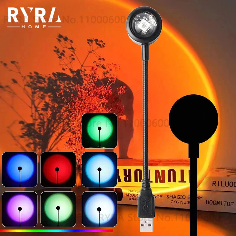 Lamp-LED-USB-Rainbow-Neon-Night-Light-Projector-Photography-Wall ...