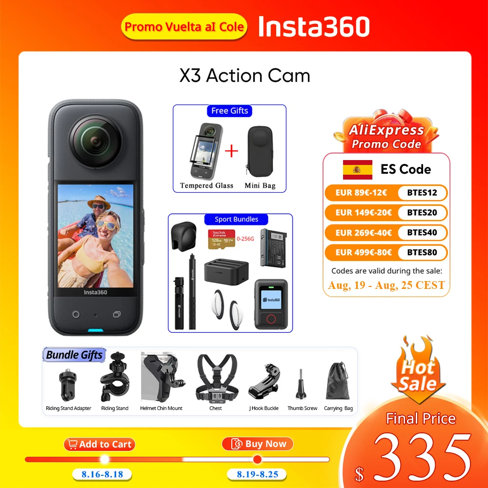 Insta360-X3-360-Sport-Action-Camera-ONE-X3-5-7K-Video10m-Waterproof ...