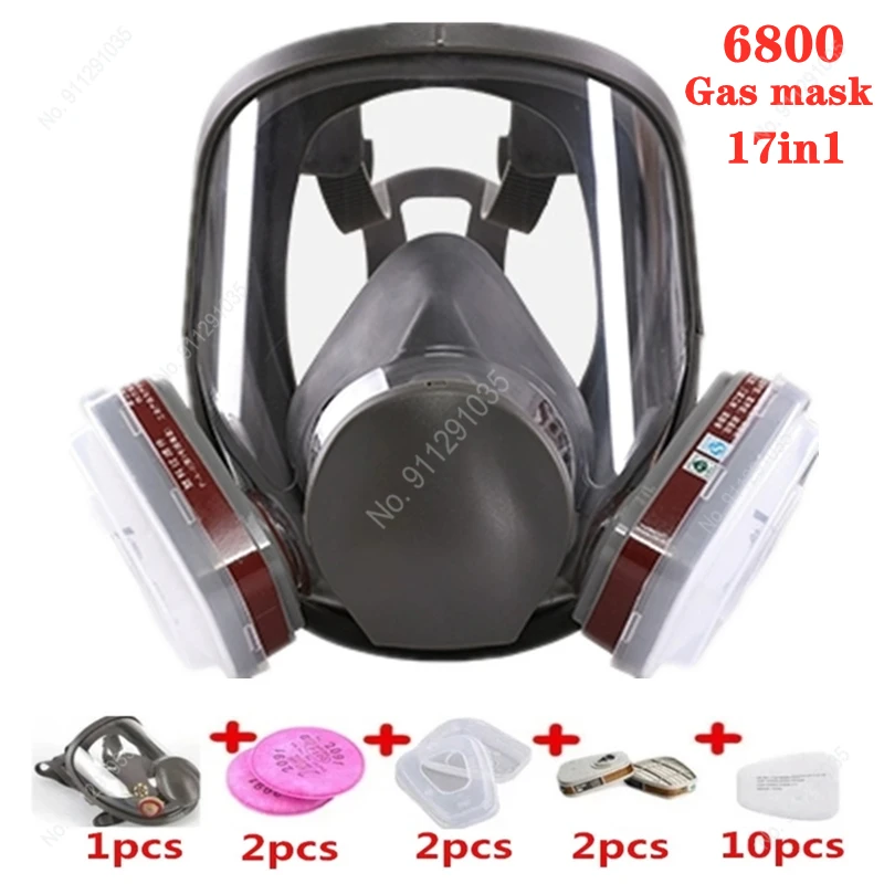 Anti-Fog-Full-Face-Respirator-Gas-Mask-6800-Industrial-Painting ...