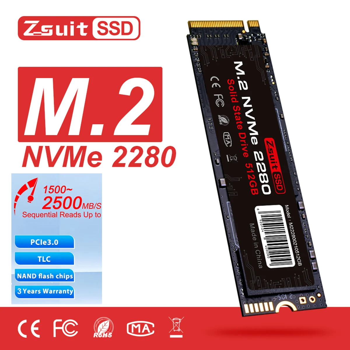 Hard Drive Disk NVME M2 SSD 512GB 1TB High-speed NMVE M2 SSD Drive PCIE ...