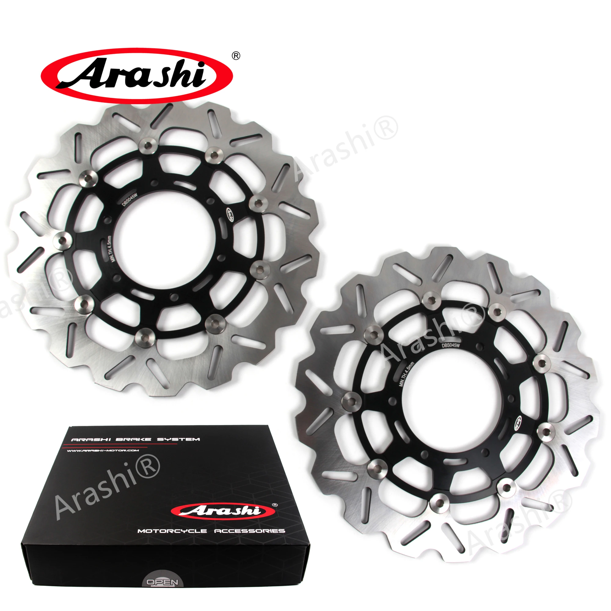 Arashi-2PCS-CNC-Full-Floating-Front-Brake-Disc-Rotor-Disk-For-SUZUKI ...