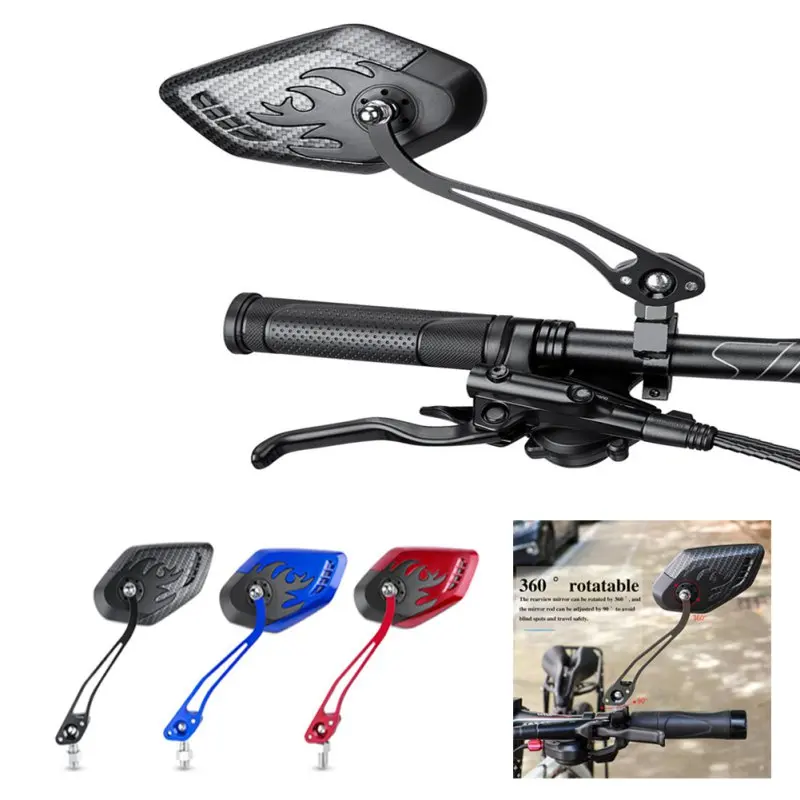 Rearview-Mirrors-Bicycle-Adjustable-Bike-Handlebar-End-Mirror-MTB ...