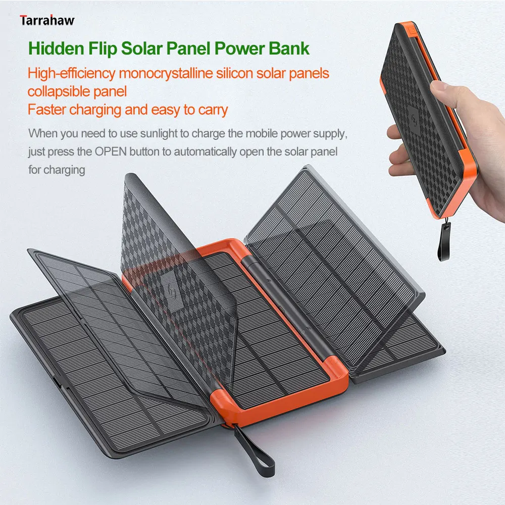 Hidden-Flip-Solar-Panel-Portable-Solar-Power-Bank-for-Travel-Camping ...
