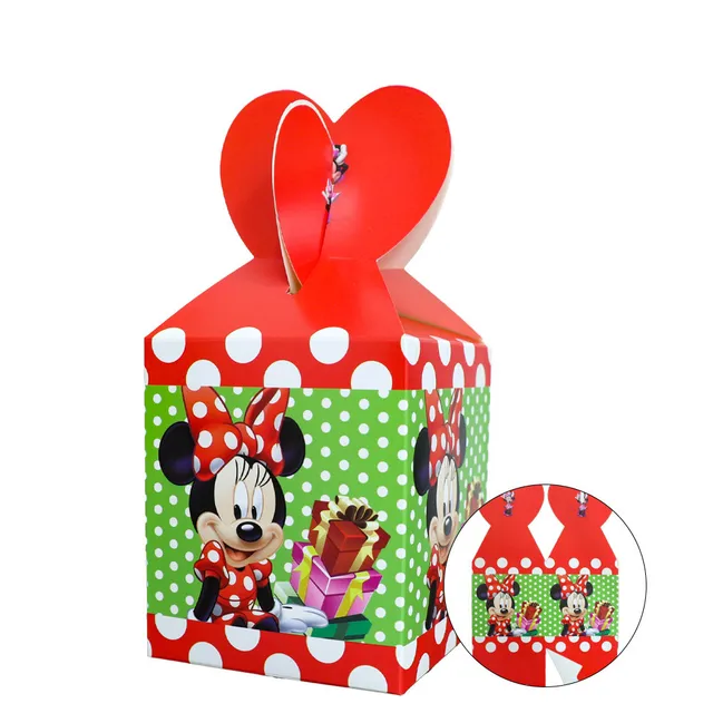 6/12/24Pcs Disney Mickey Minnie Mouse Party Supplies Candy Box Baby ...