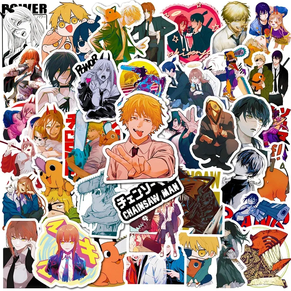 10-30-50pcs-Pochita-Chainsaw-Man-Stickers-Cool-Denji-Makima-Sticker ...