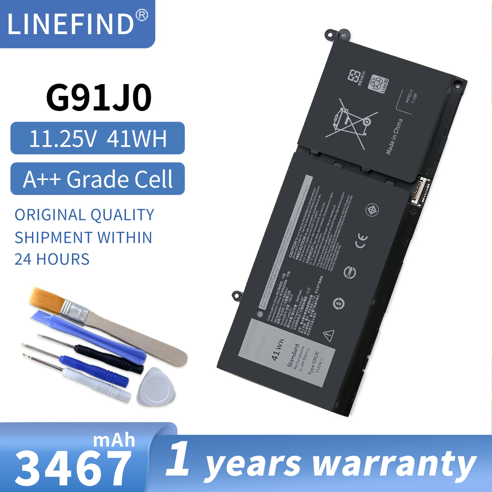 New-Genuine-Original-G91J0-11-25V-41Wh-Laptop-Battery-for-Dell-Latitude ...