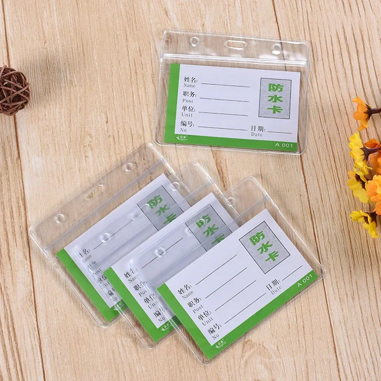 Staff-Clear-ID-Bank-Working-Card-Holder-Exhibition-ID-Name-Waterproof ...