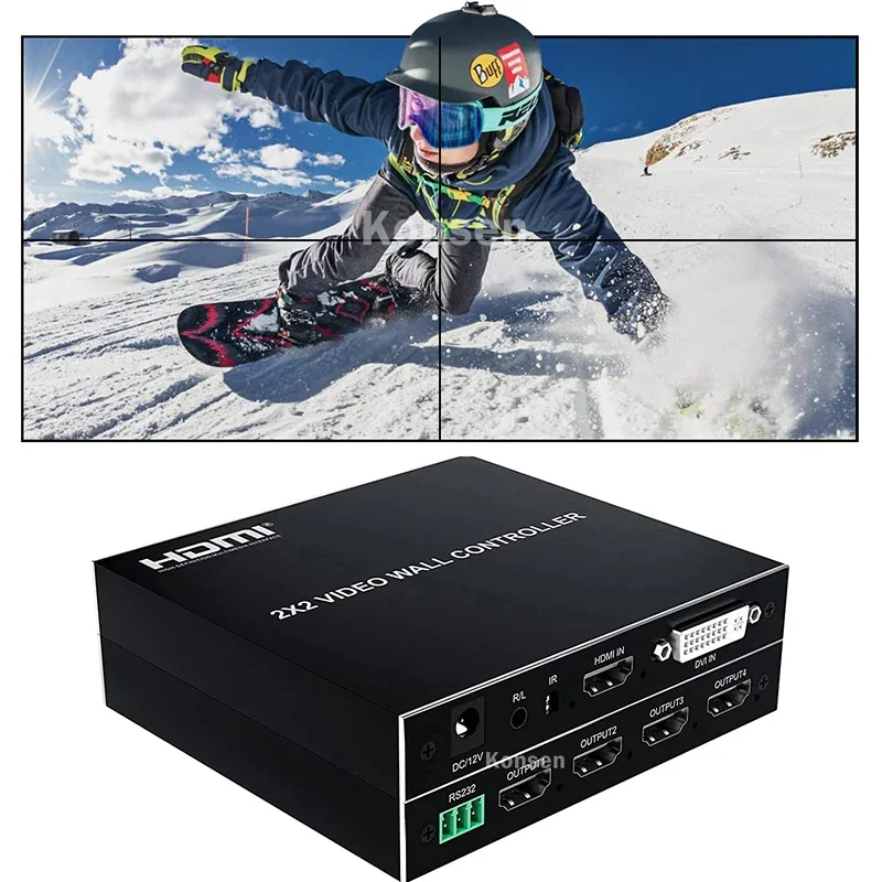Video-Wall-Controller-2x2-Image-Splicing-Controller-1x2-1x4-2x1-3x1-4 ...