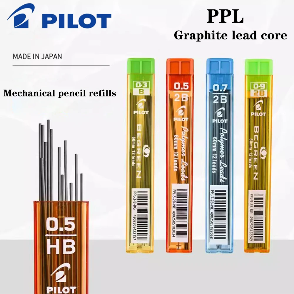 Japan-PILOT-Graphite-Lead-Mechanical-Pencil-Lead-0-3-0-5-0-7mm-Movable ...
