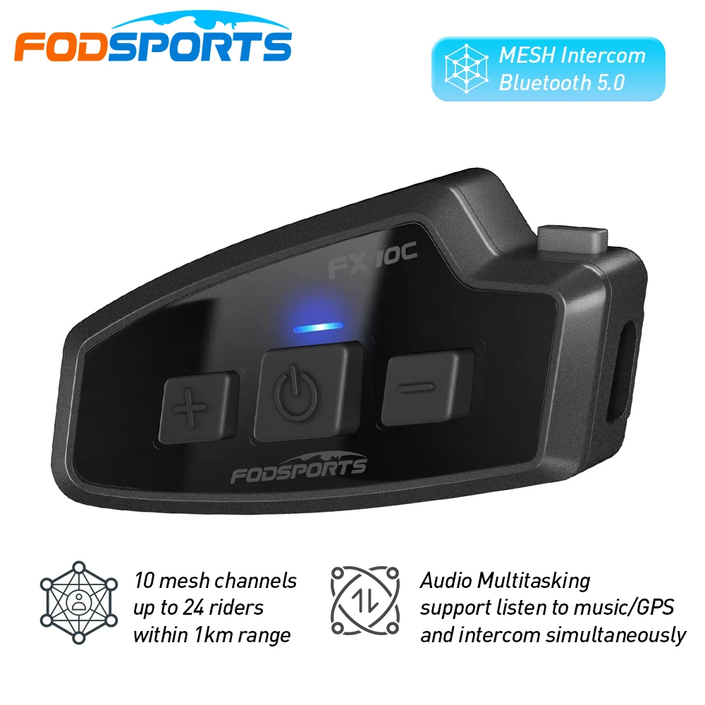 Fodsports-FX-10C-Motorcycle-Mesh-Intercom-Helmet-Heaset-Bluetooth ...