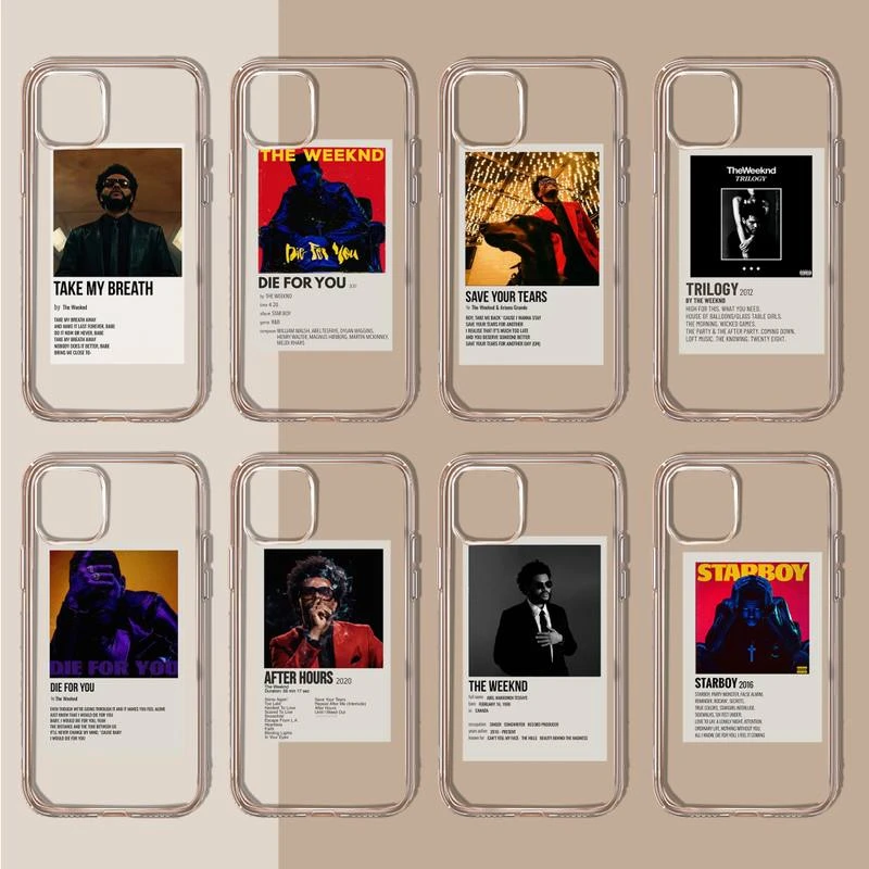 The Weeknd Minimalist Poster Phone Case Transparent soft For iphone 11 ...