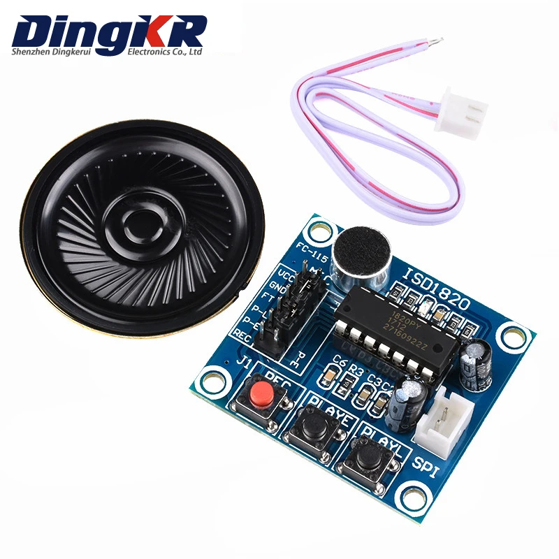 1pcs-ISD1820-Voice-Recording-Recorder-Module-With-Mic-Sound-Audio ...