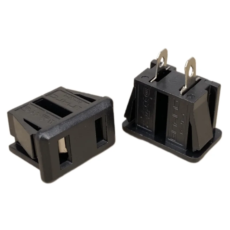 10pcs-AC-15A-125V-2-Pin-US-Plug-Panel-Mount-US-Outlet-Power-Socket ...